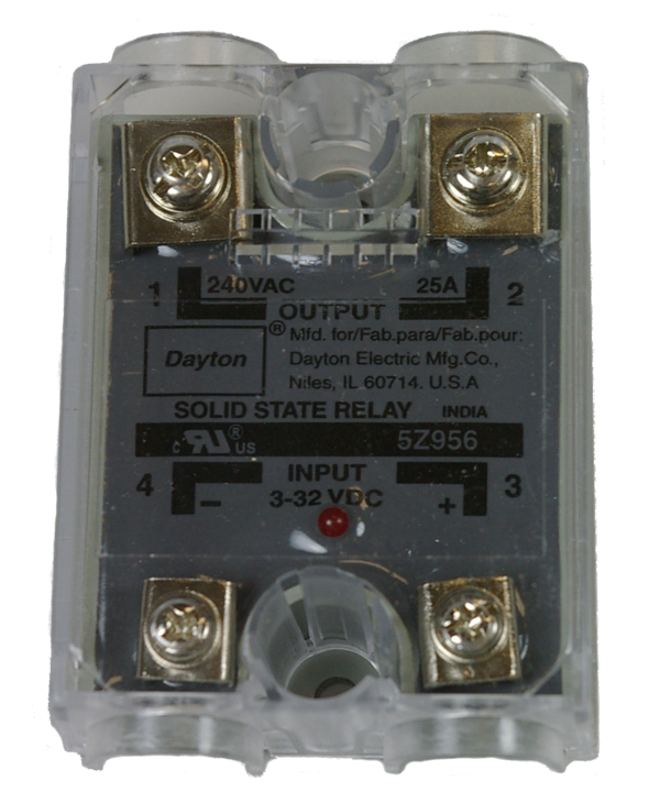 11195 - Solid State Relay 24 vdc / 120 vac 25 amp – FDR Design