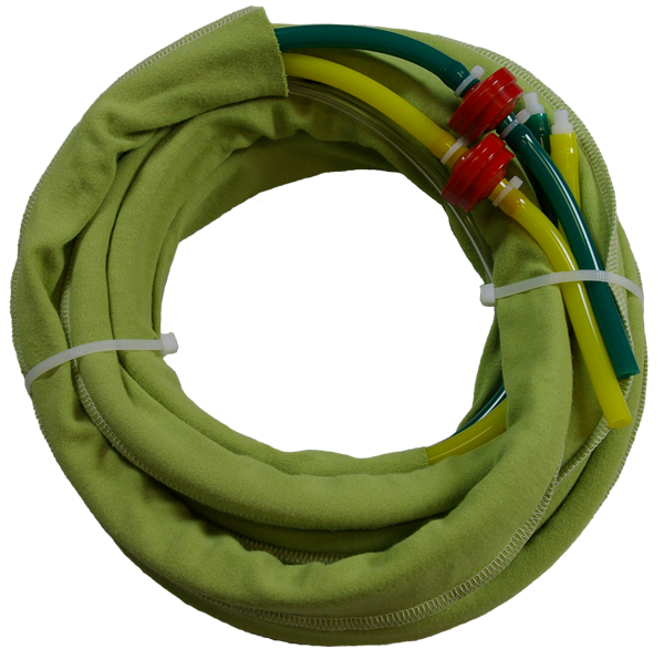 10872 - RSGh (2 to 1) One-hole hose set Green/Yellow 3/8" – FDR Design